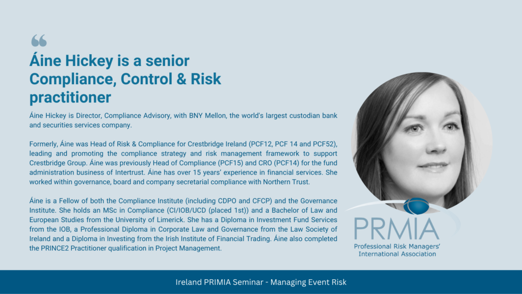 PRMIA Ireland Event - Managing Event Risk - The Panel